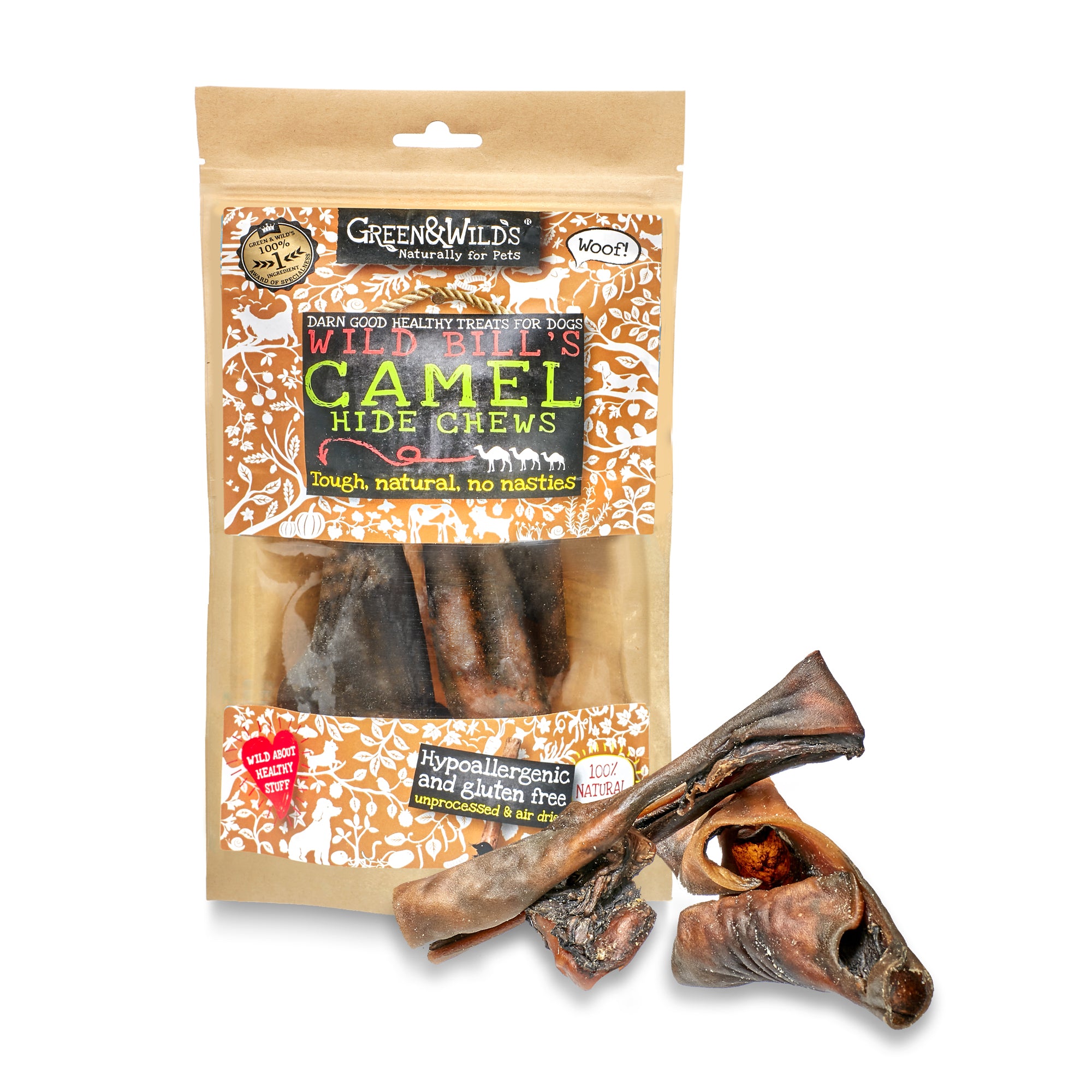 Camel Hide Chews, 100g – Green and Wilds - Trade